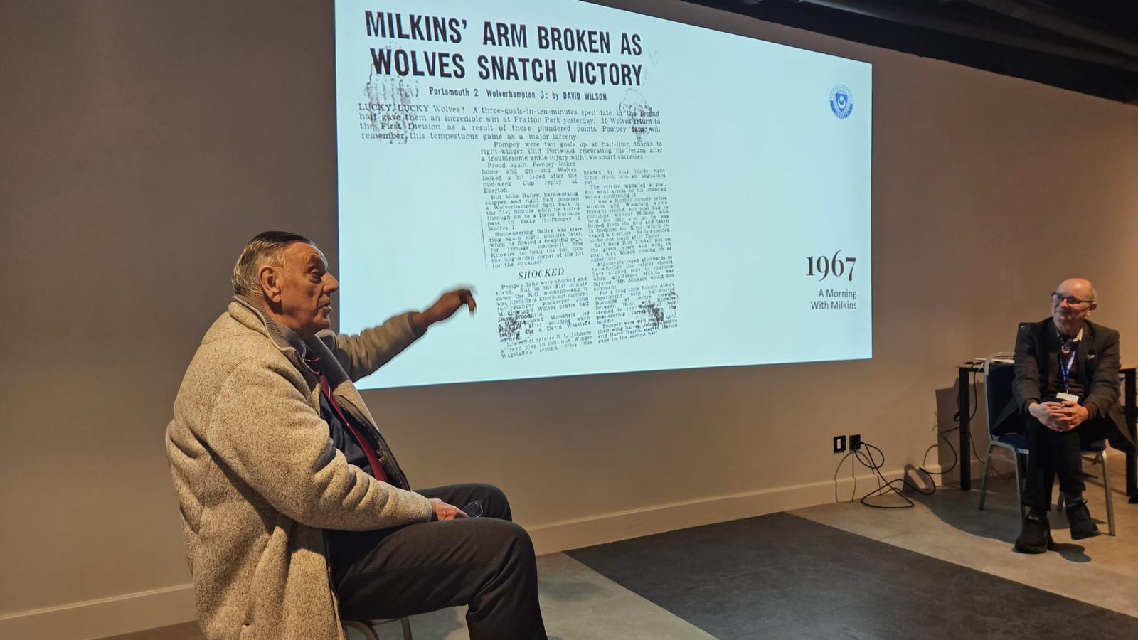 Milkins hold audience in safe hands - Pompey History Society